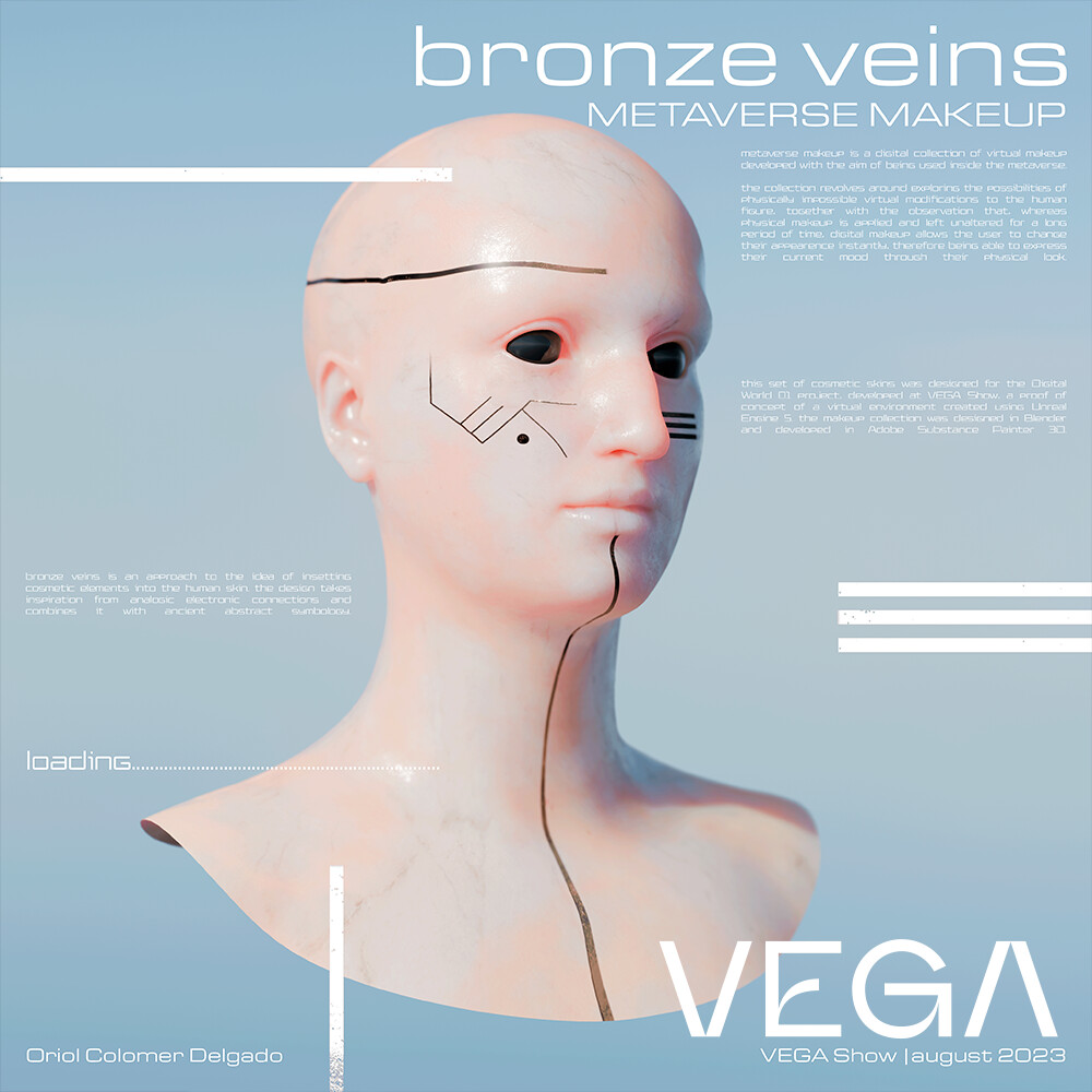 ArtStation - Metaverse Makeup - Digital World (VEGA Show)