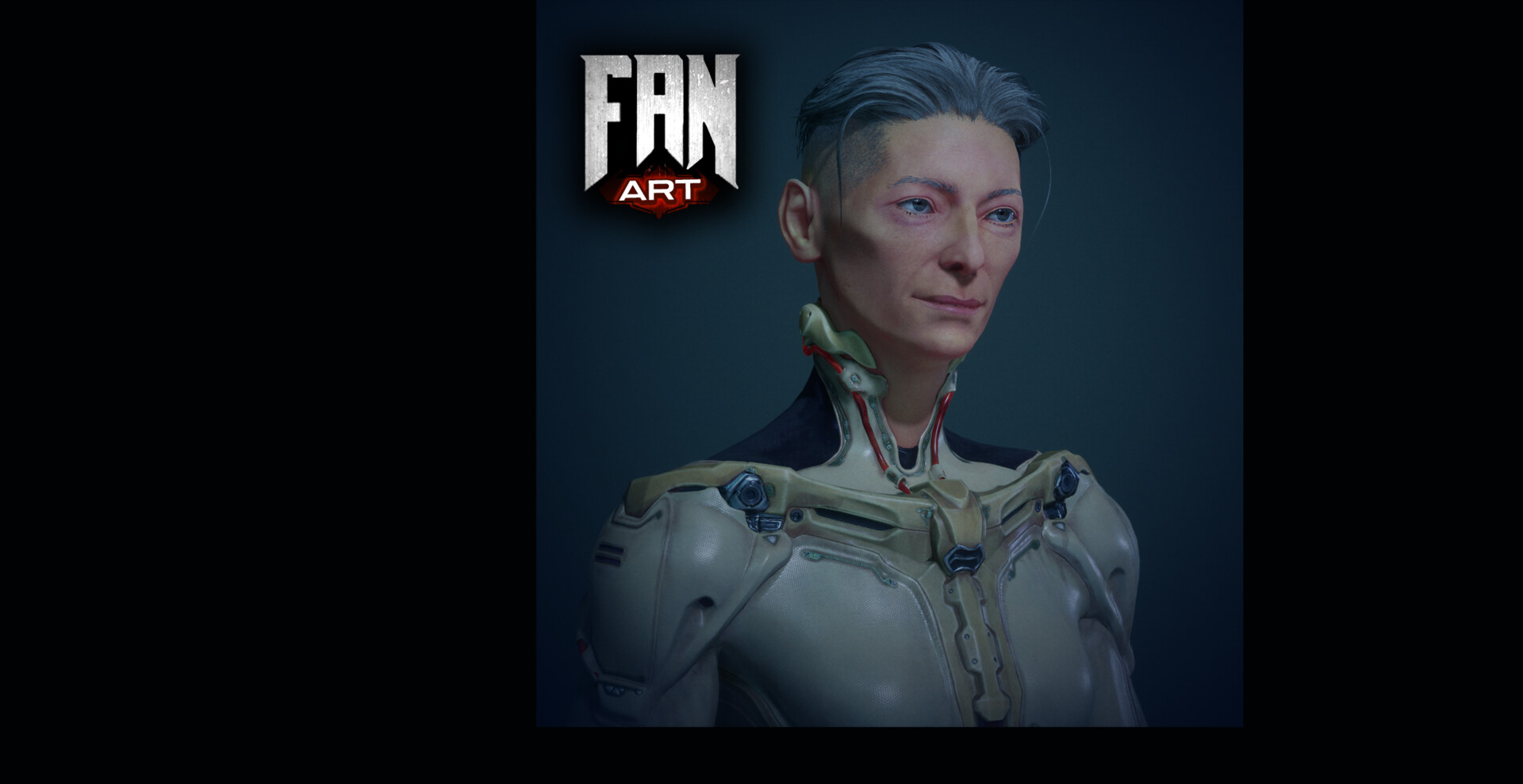 ArtStation - Tilda Swinton as Olivia Pierce from DOOM