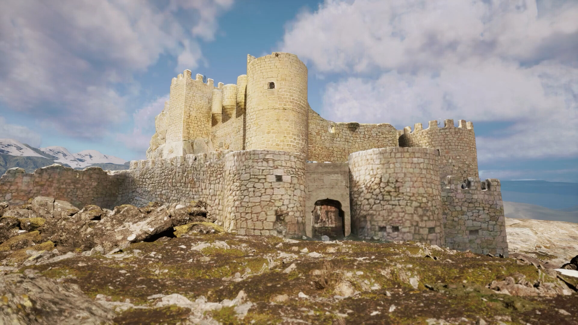 ArtStation - Reconstrucción virtual en 3D del Castillo de Aunqueospese ...