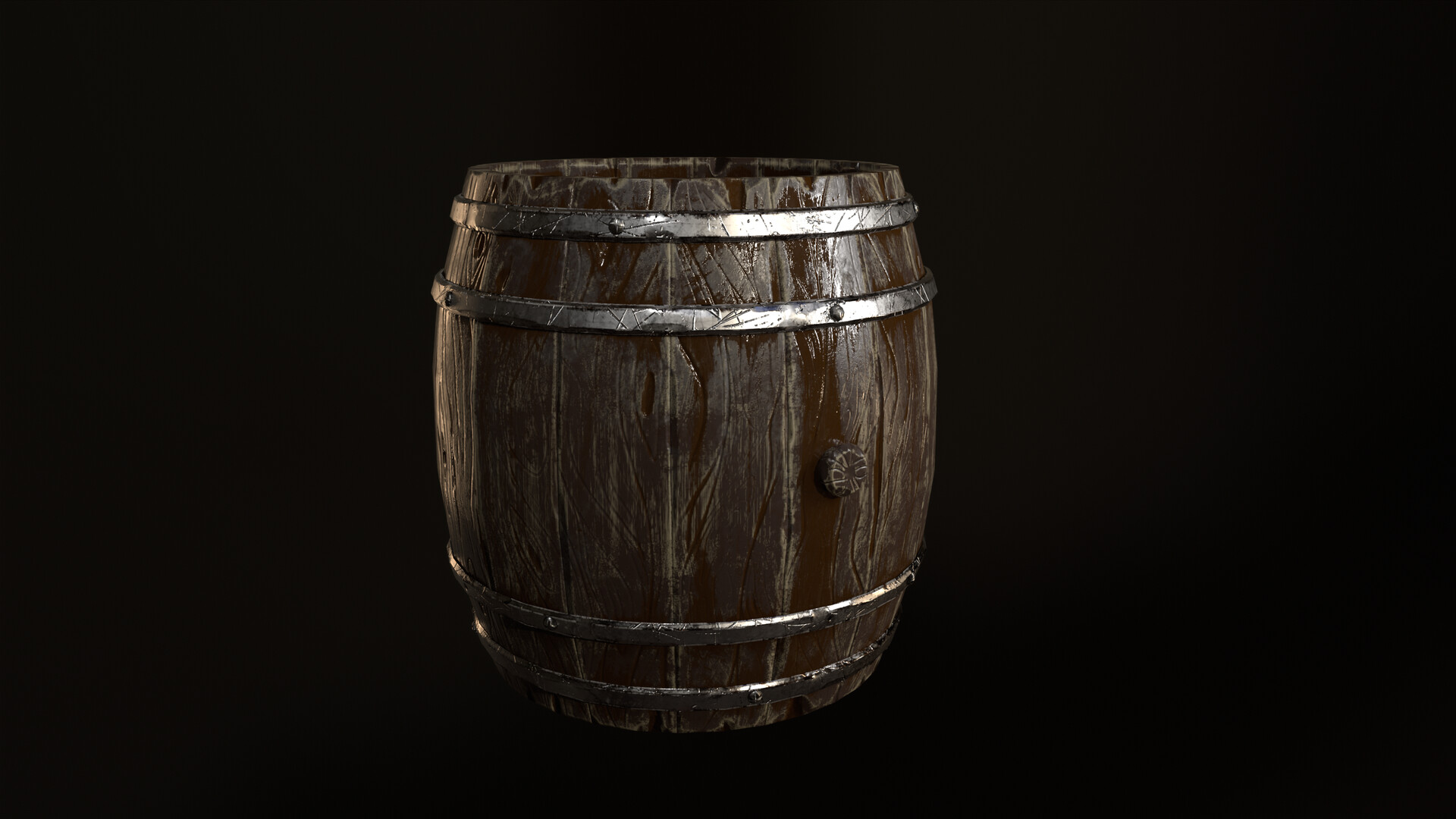 ArtStation - LowPoly Barrel