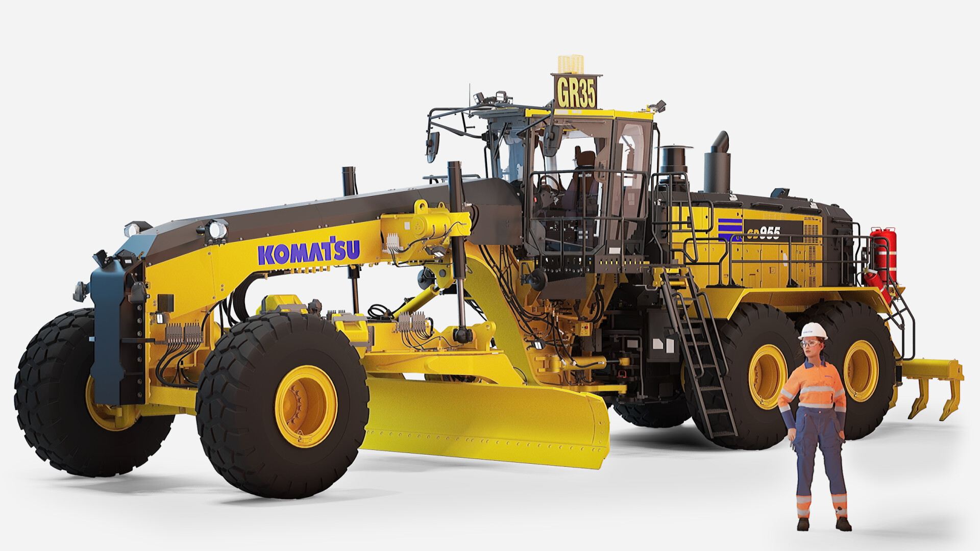 ArtStation - Komatsu Grader-GD955-7R