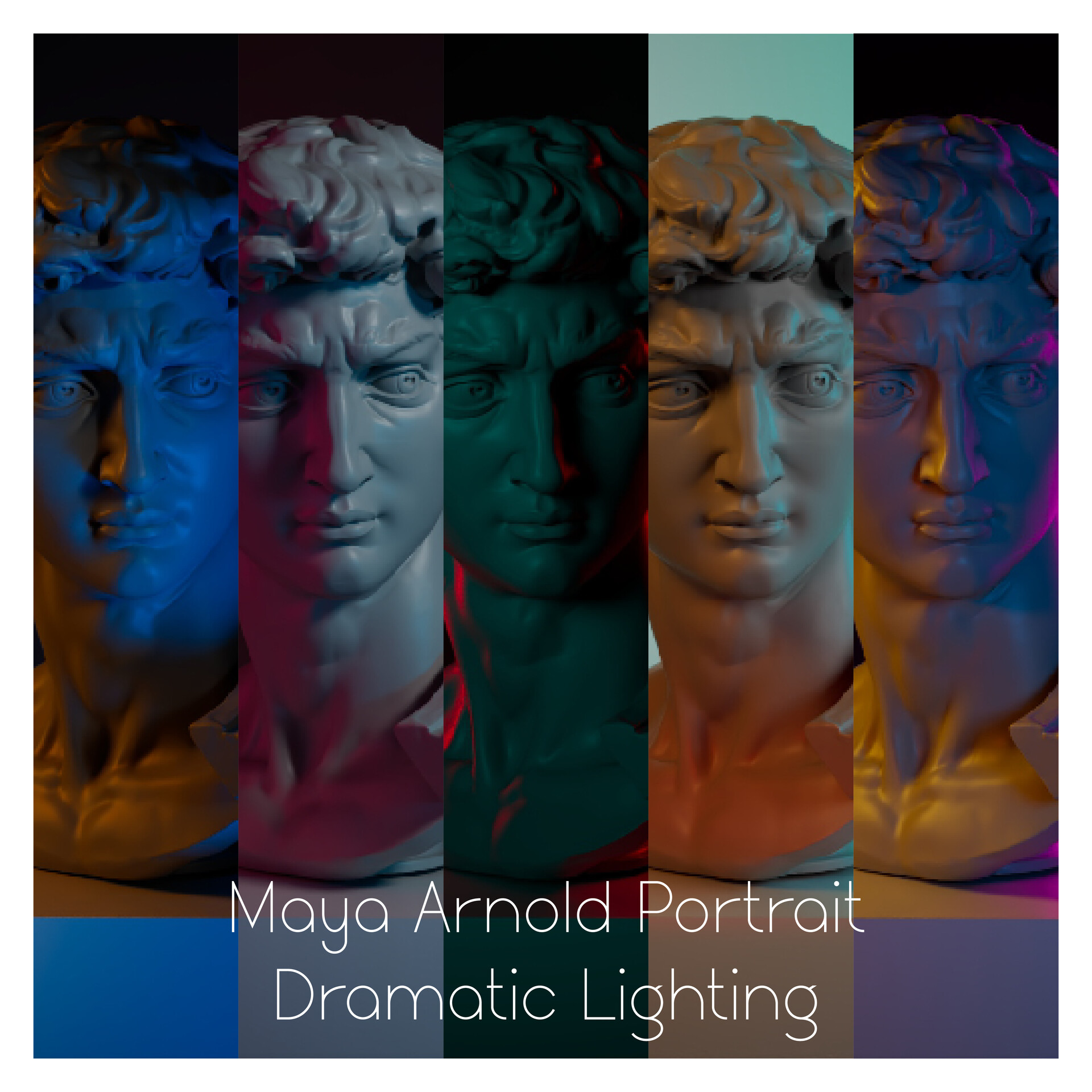 ArtStation - Maya Arnold Portrait Dramatic Lighting