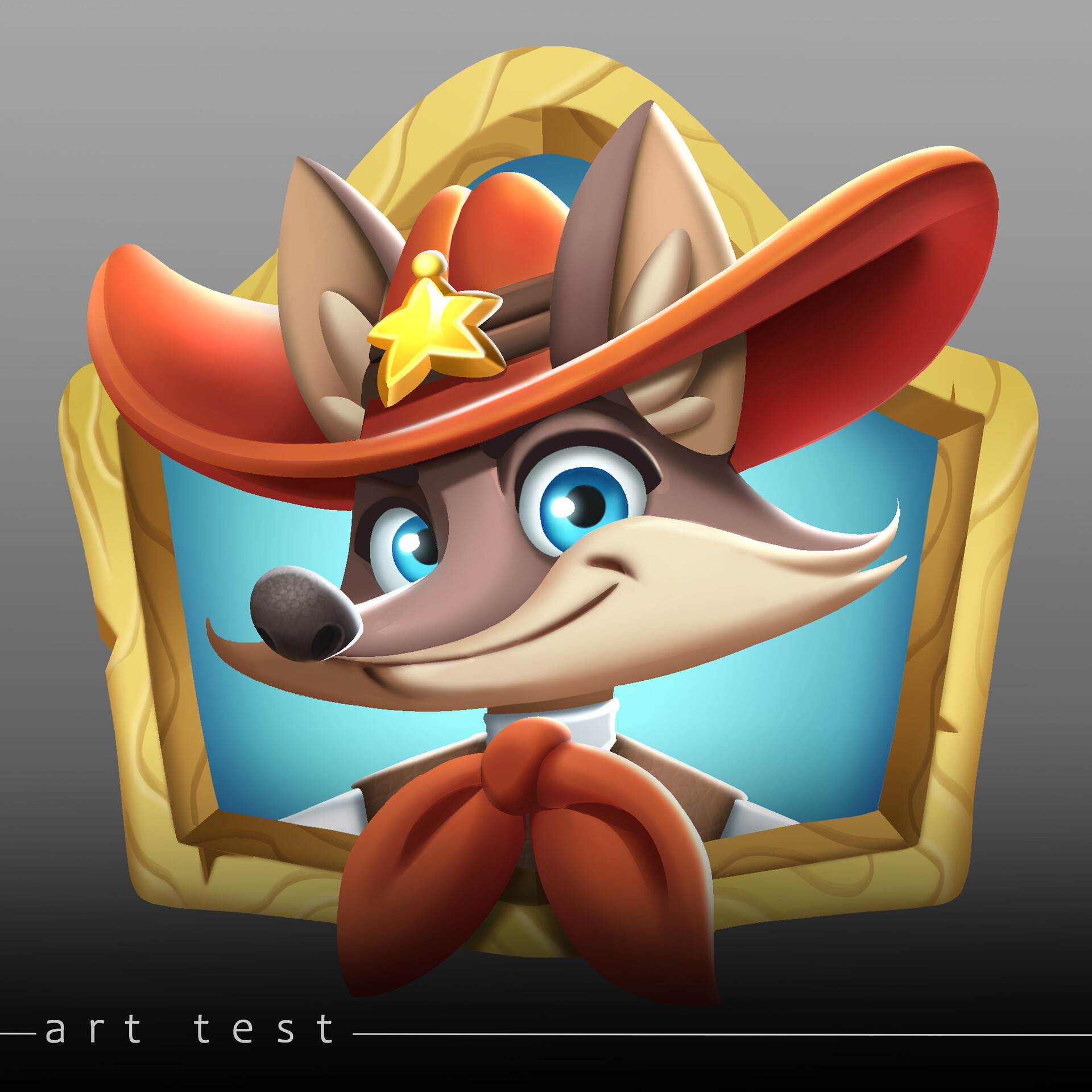 ArtStation - Fox Sheriff - Art Test