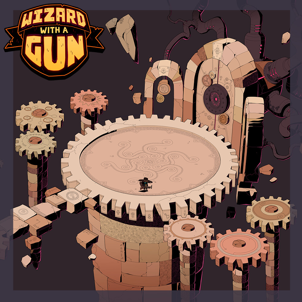 Moniek Schilder - Concept Artist - Wizard with a Gun - Boss Scenes