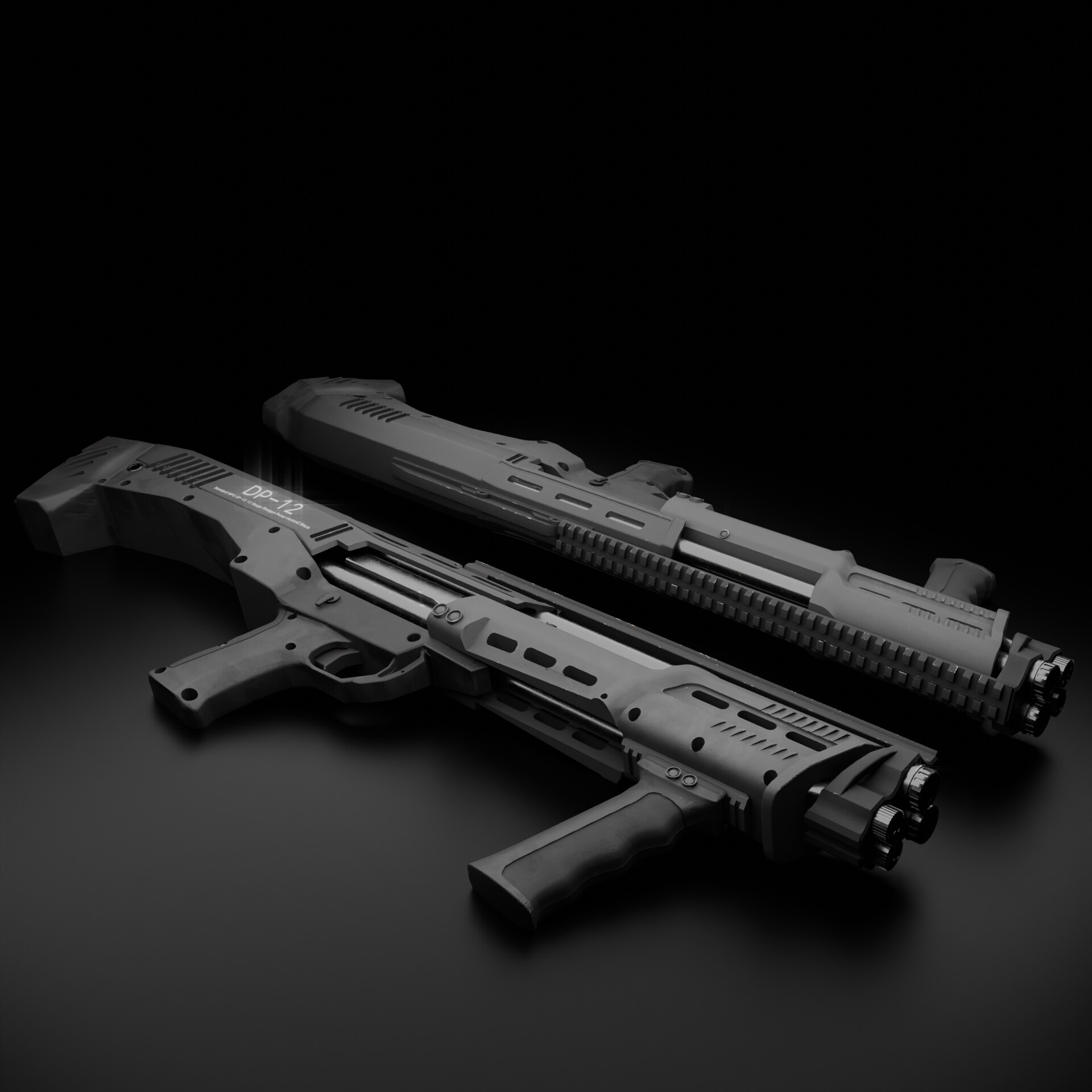 ArtStation - MFG DP-12 12 Gauge Shotgun