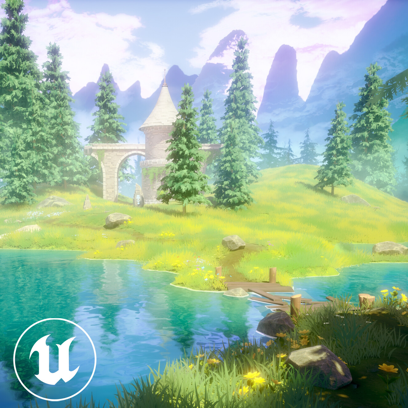 ArtStation - UE5 Stylized Forest