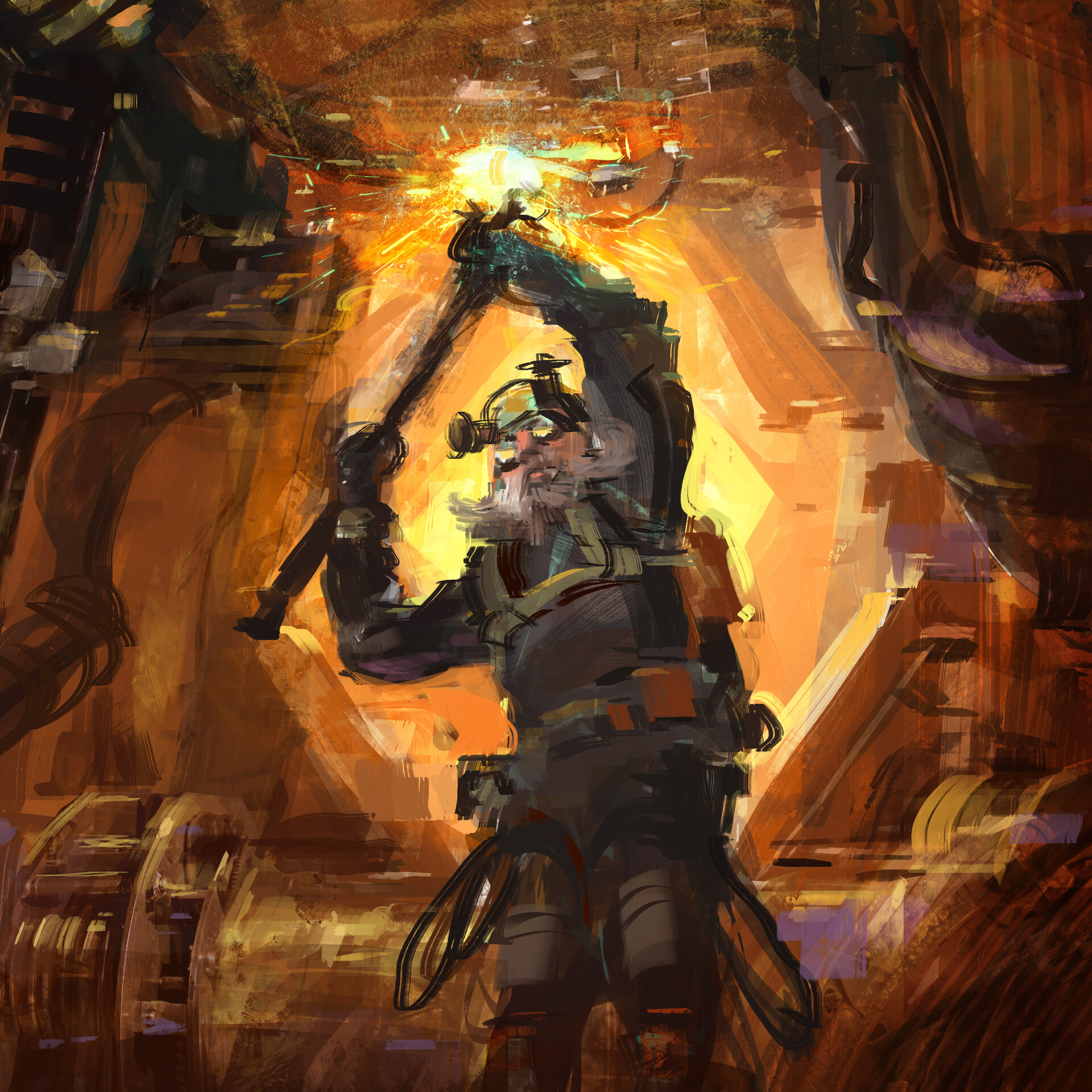 ArtStation - Welder at the factory