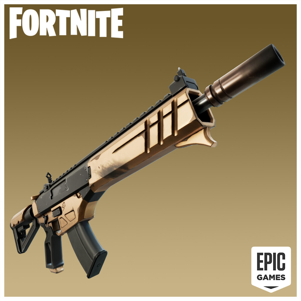 ArtStation - Fortnite | Ares' Warforged Assault Rifle