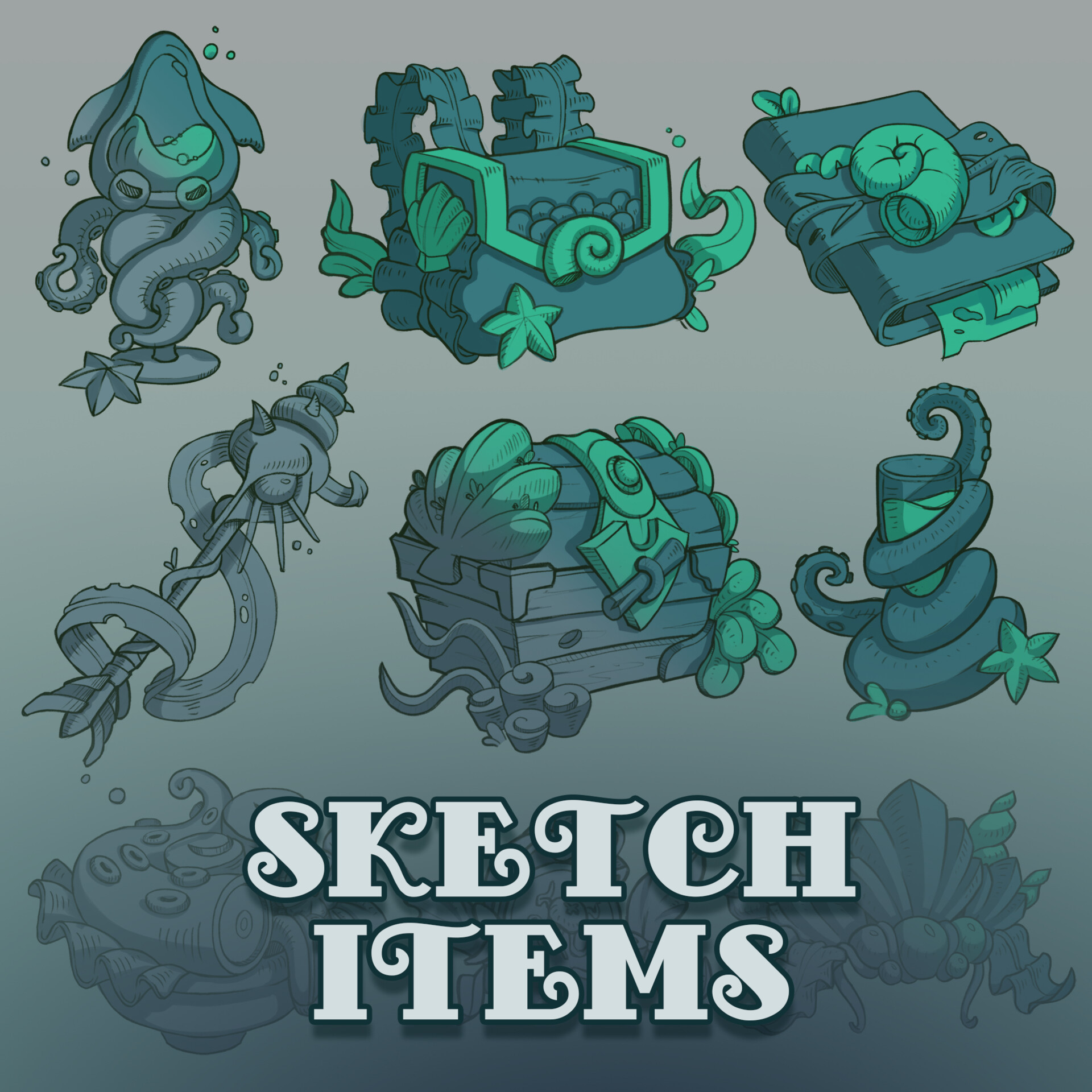 ArtStation - Mermaid Items