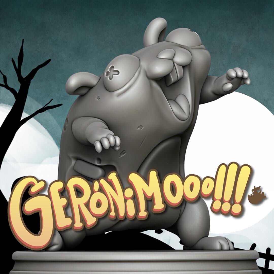 ArtStation - Chinchulin "Zombie" Lemming - Miniature