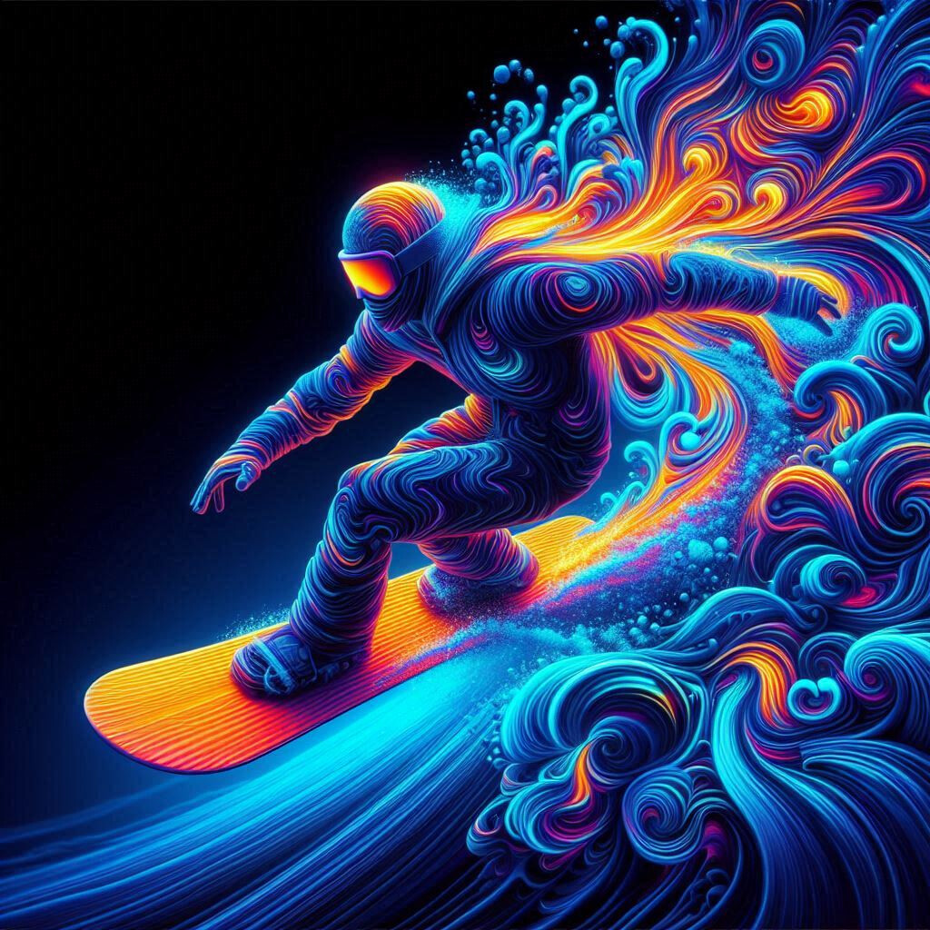 ArtStation - Neon Surfer