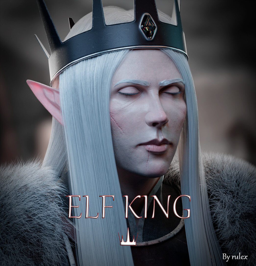 ArtStation - KING ELF IN 3D FROM MY ART