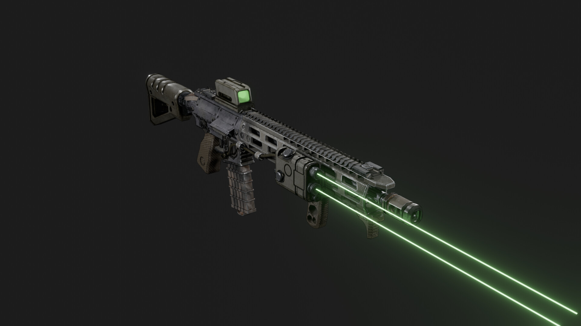 ArtStation - Modern Tactical Assault Rifle AR - 115 "Cobalt"