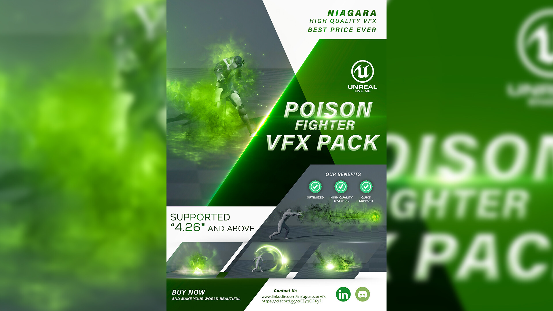 ArtStation - UE | Poison Fighter - VFX Spell Package [4K]