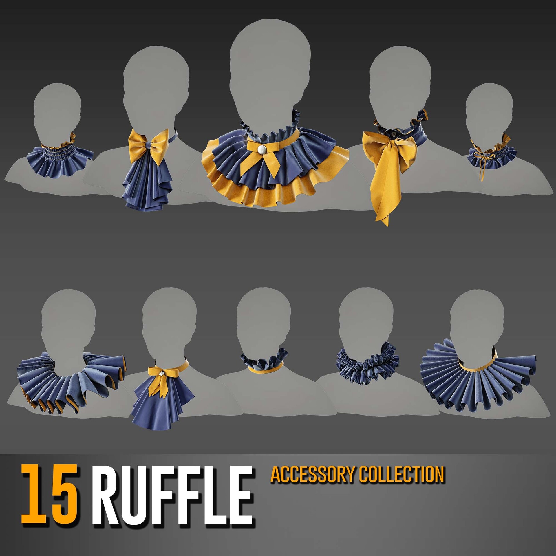 ArtStation - 15 Ruffle- Accessory Collection- VOL 05