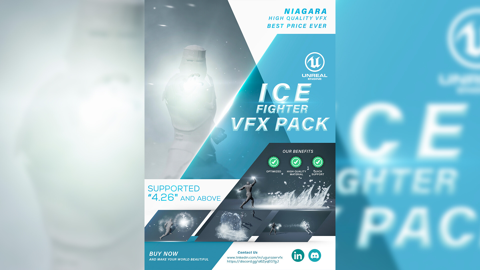 ArtStation - UE | Ice Fighter - VFX Package [4K]