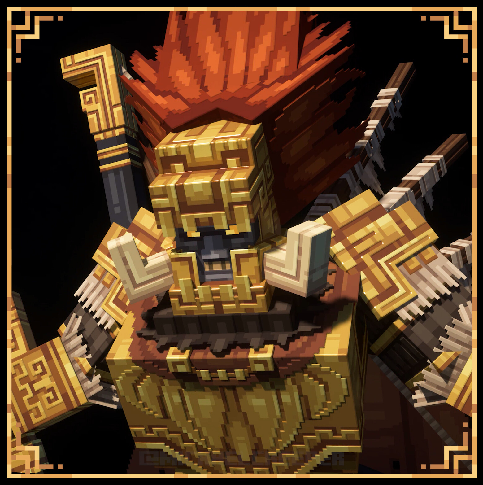 ArtStation - MINECRAFT x ELDEN RING - Starscourge Radahn