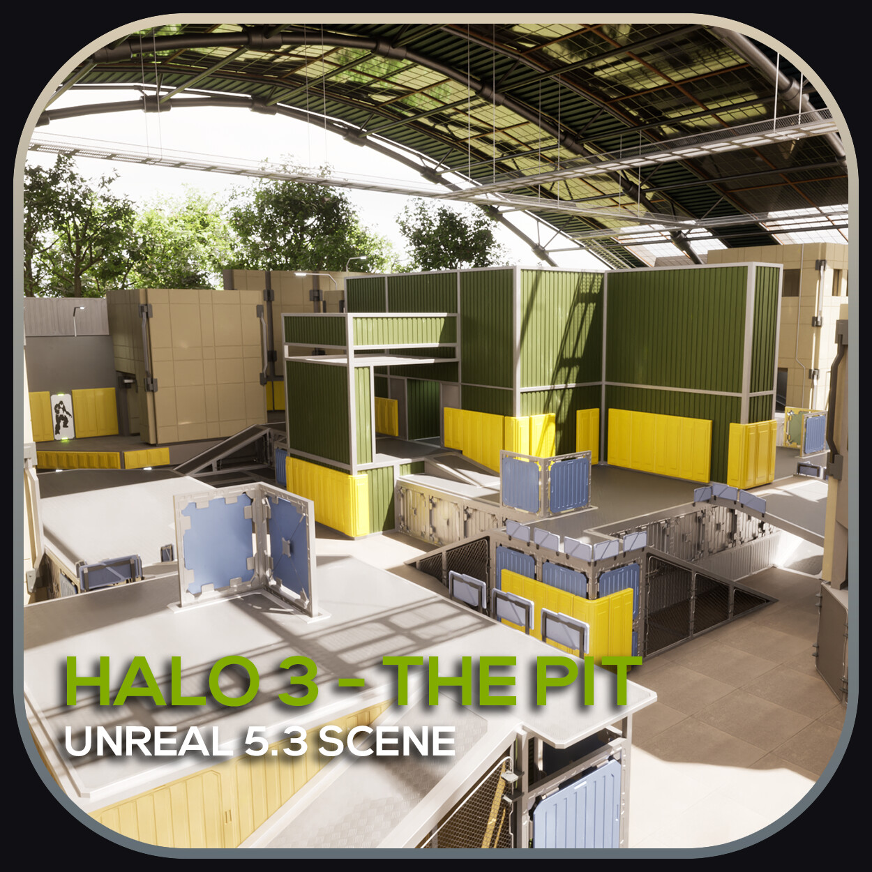 ArtStation - Halo 3 - The Pit - Unreal 5.3 Scene