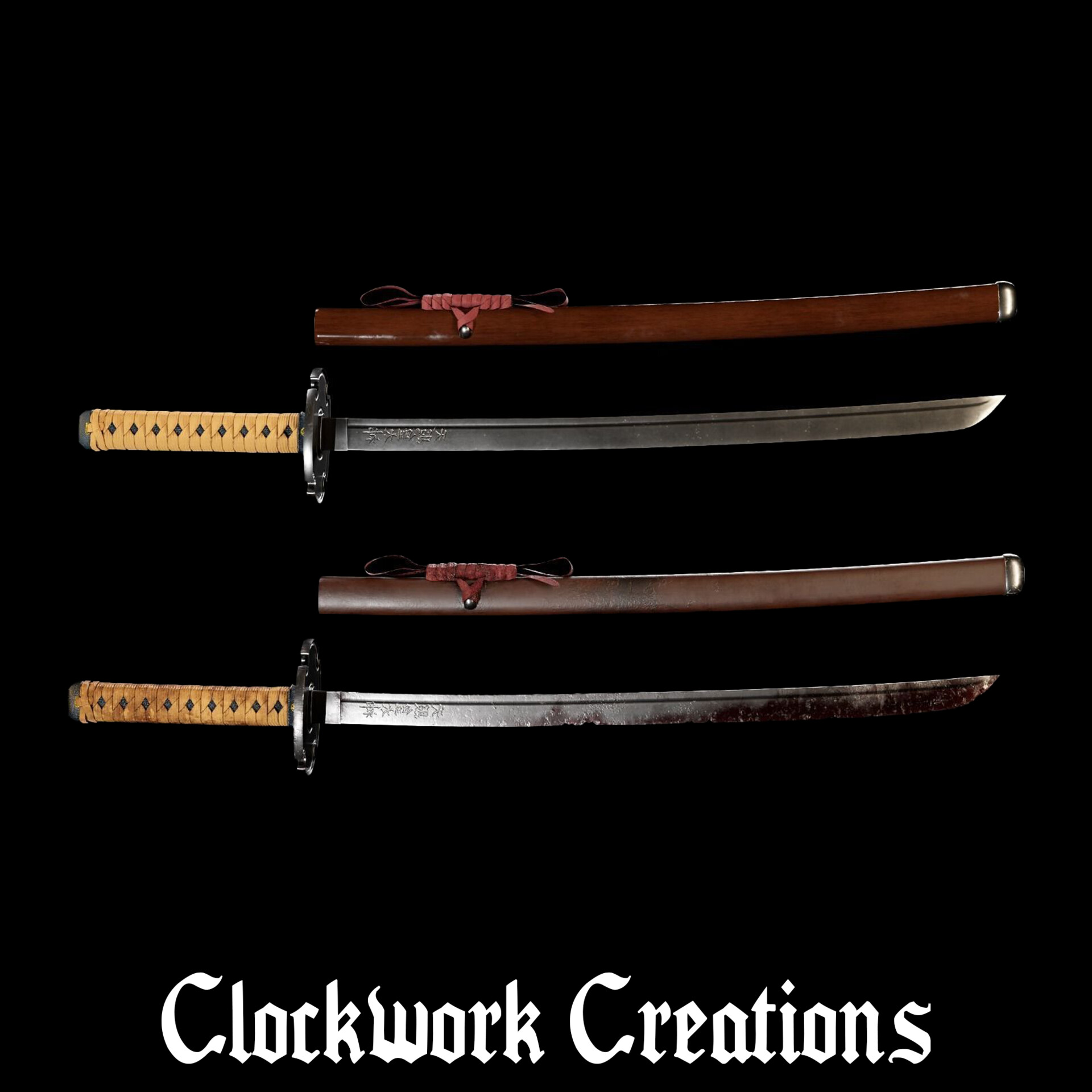 ArtStation - Japanese Wakizashi - Asian Sword