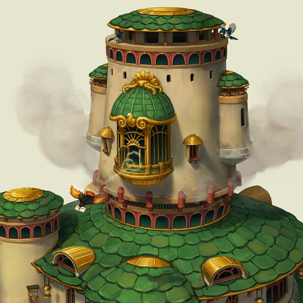 ArtStation - Feathered Post Office - Exterior