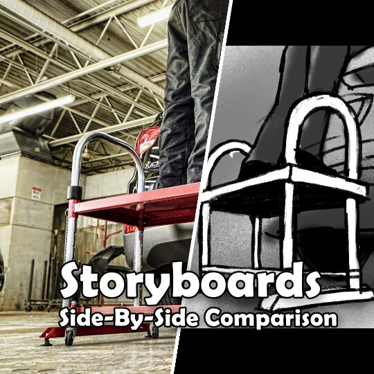 ArtStation - Storyboard Side-By-Side Comparison