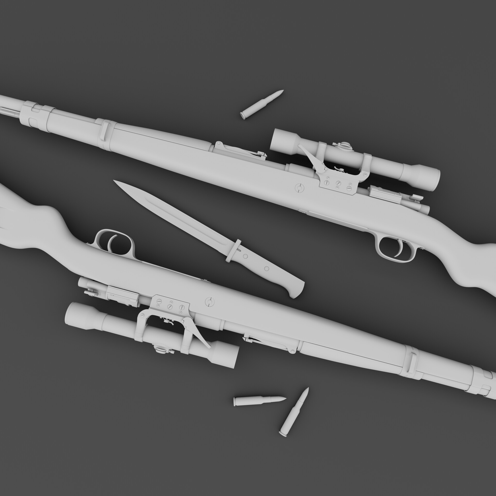 ArtStation - Kar 98k - WWII Karabiner 98