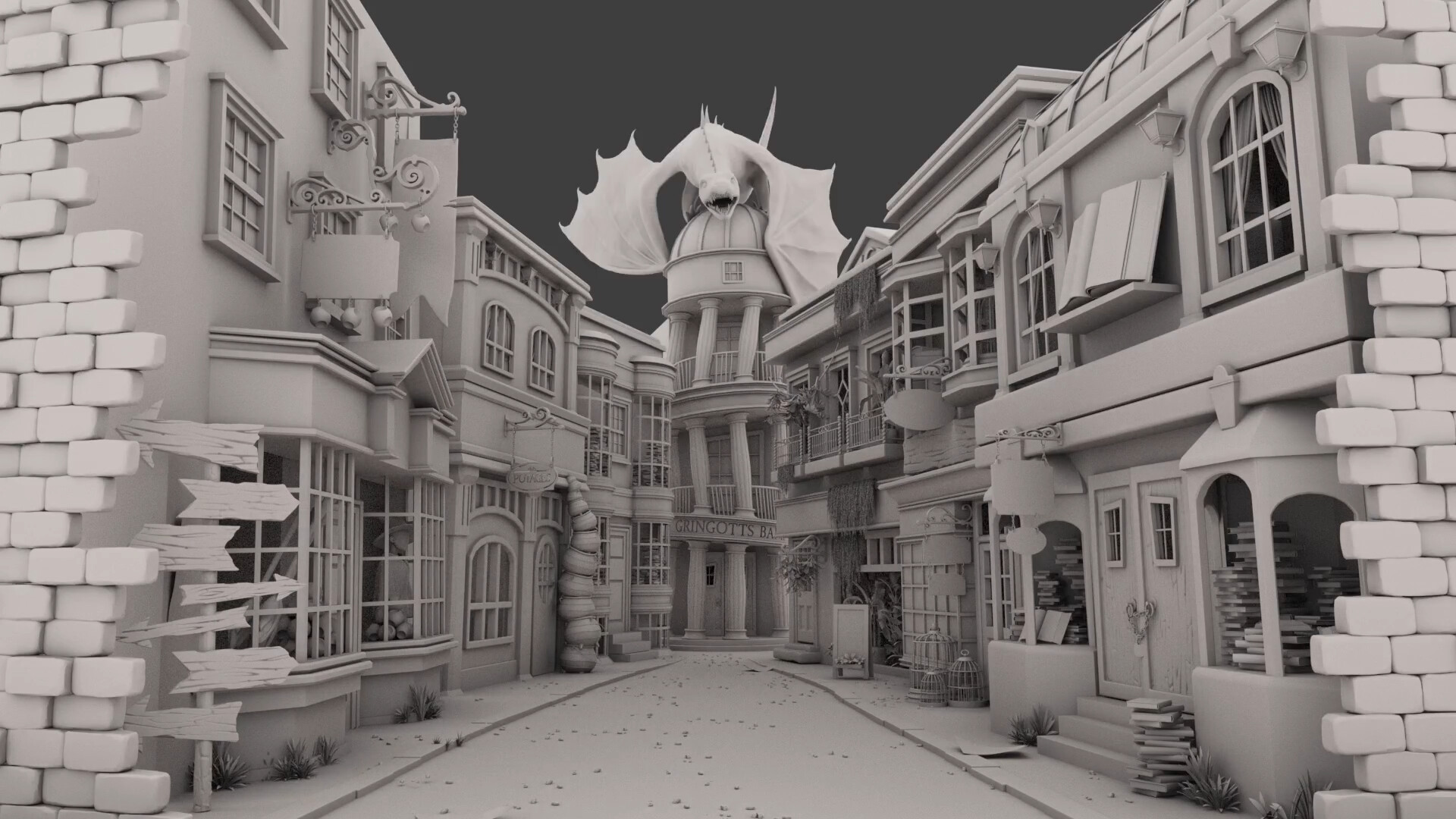 ArtStation - Diagon Alley