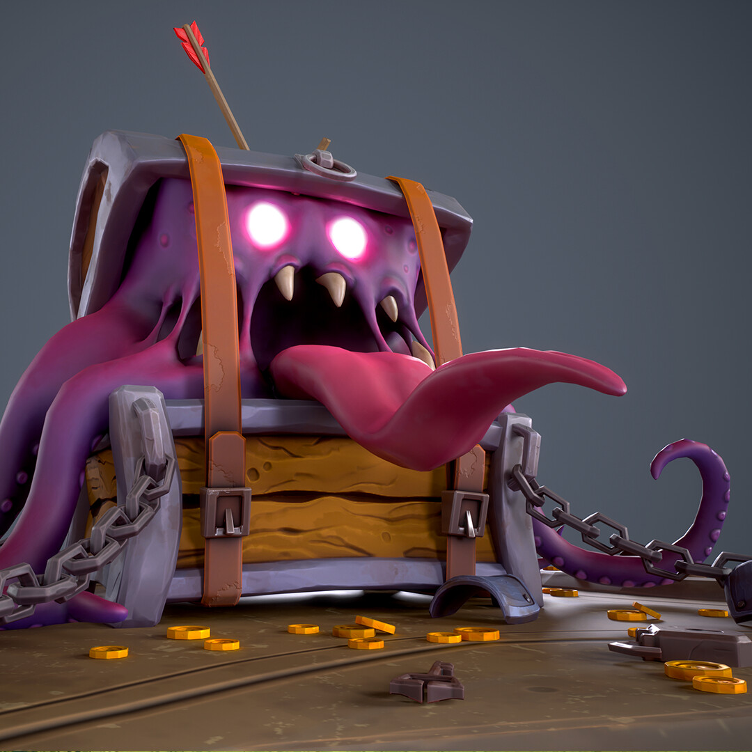ArtStation - Stylized Mimic Chest