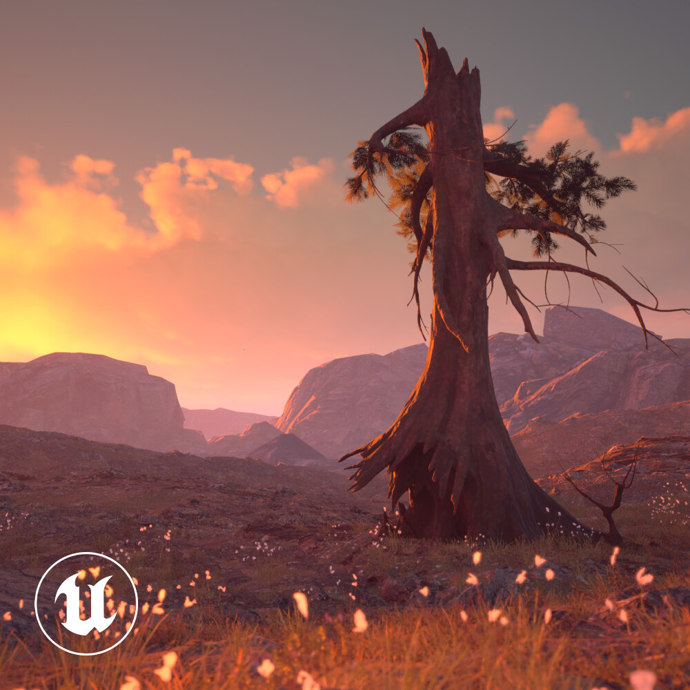 ArtStation - Hero Tree - High to Low PBR Workflow