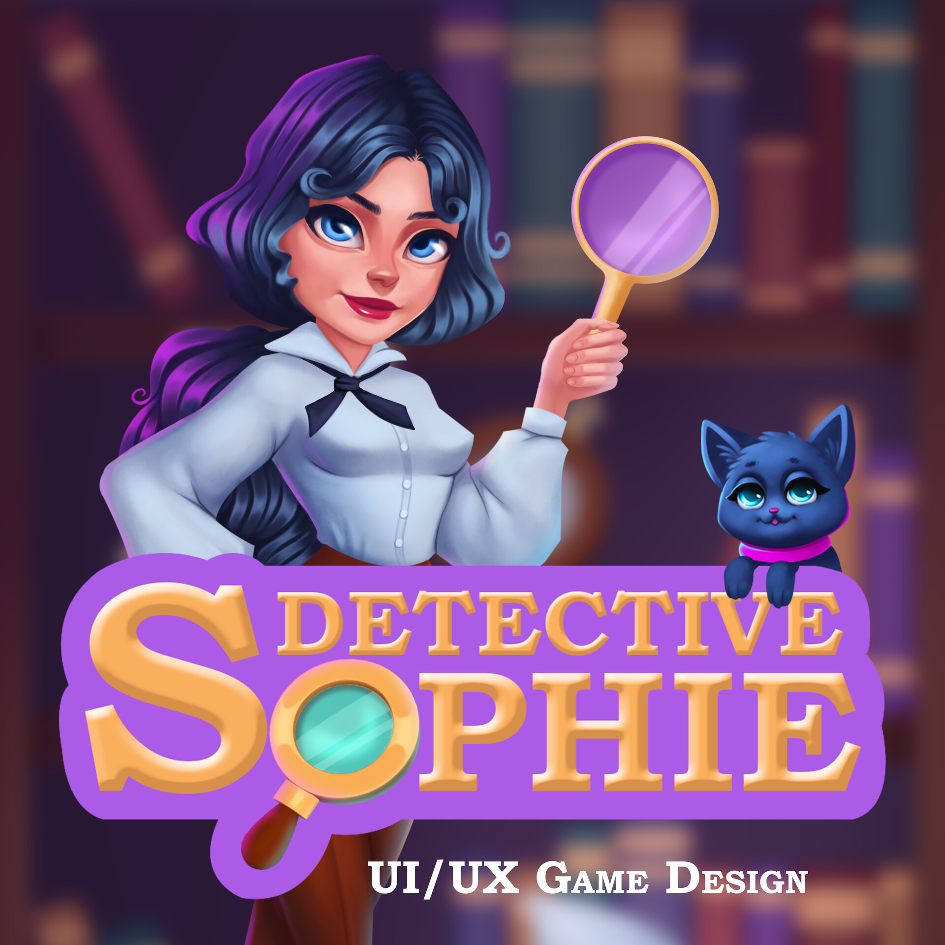 ArtStation - UI/UX Game Design "Detective Sophie"