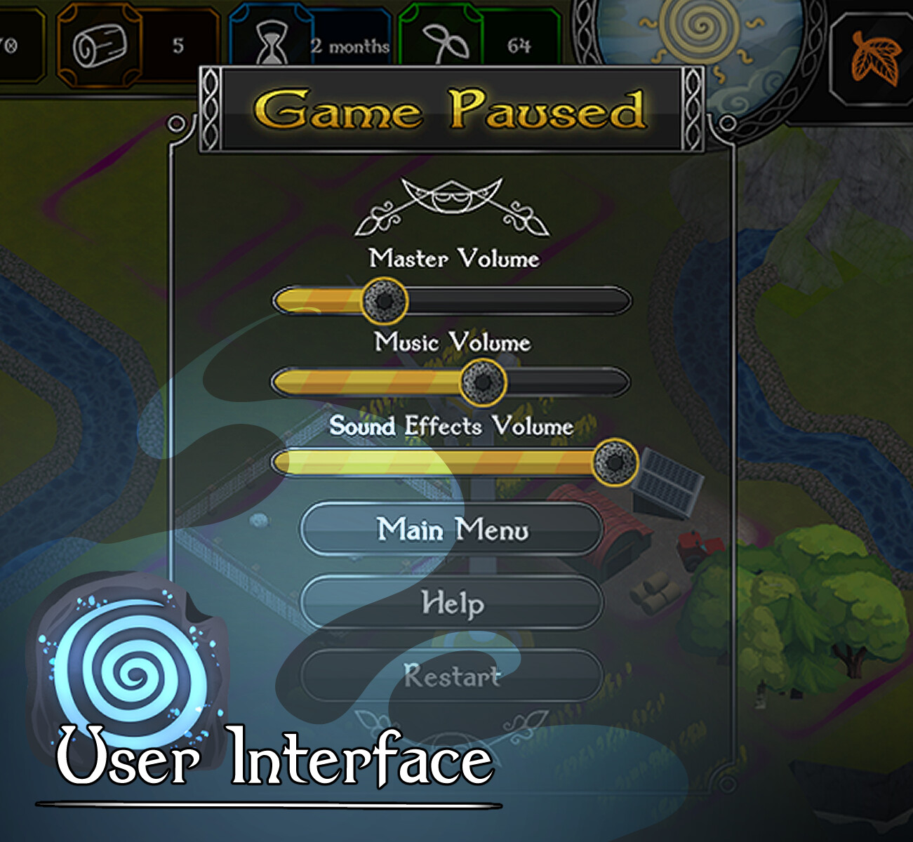 ArtStation - Stone and Veil / SEDA 2024 / User Interface