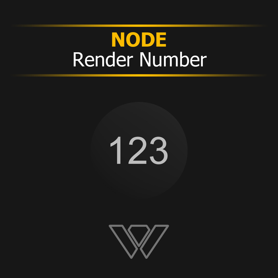 ArtStation - Render Number - Substance Designer Node