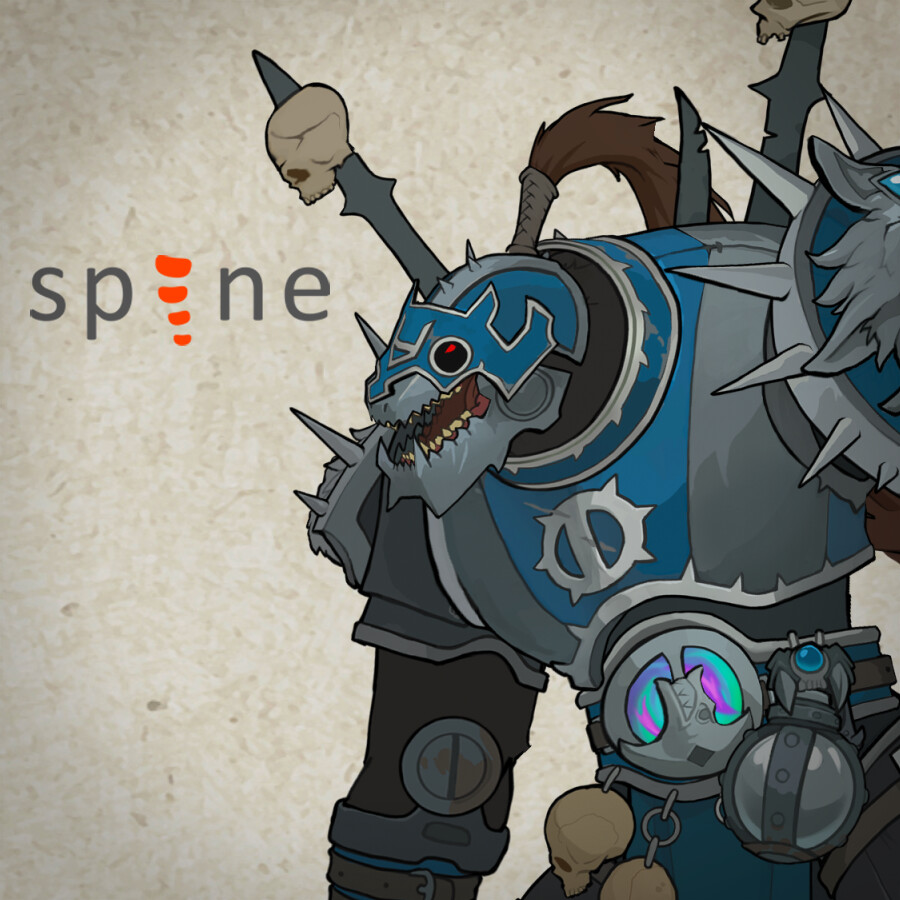 ArtStation - Werewolf Chieftain (Spine 2D Animation)