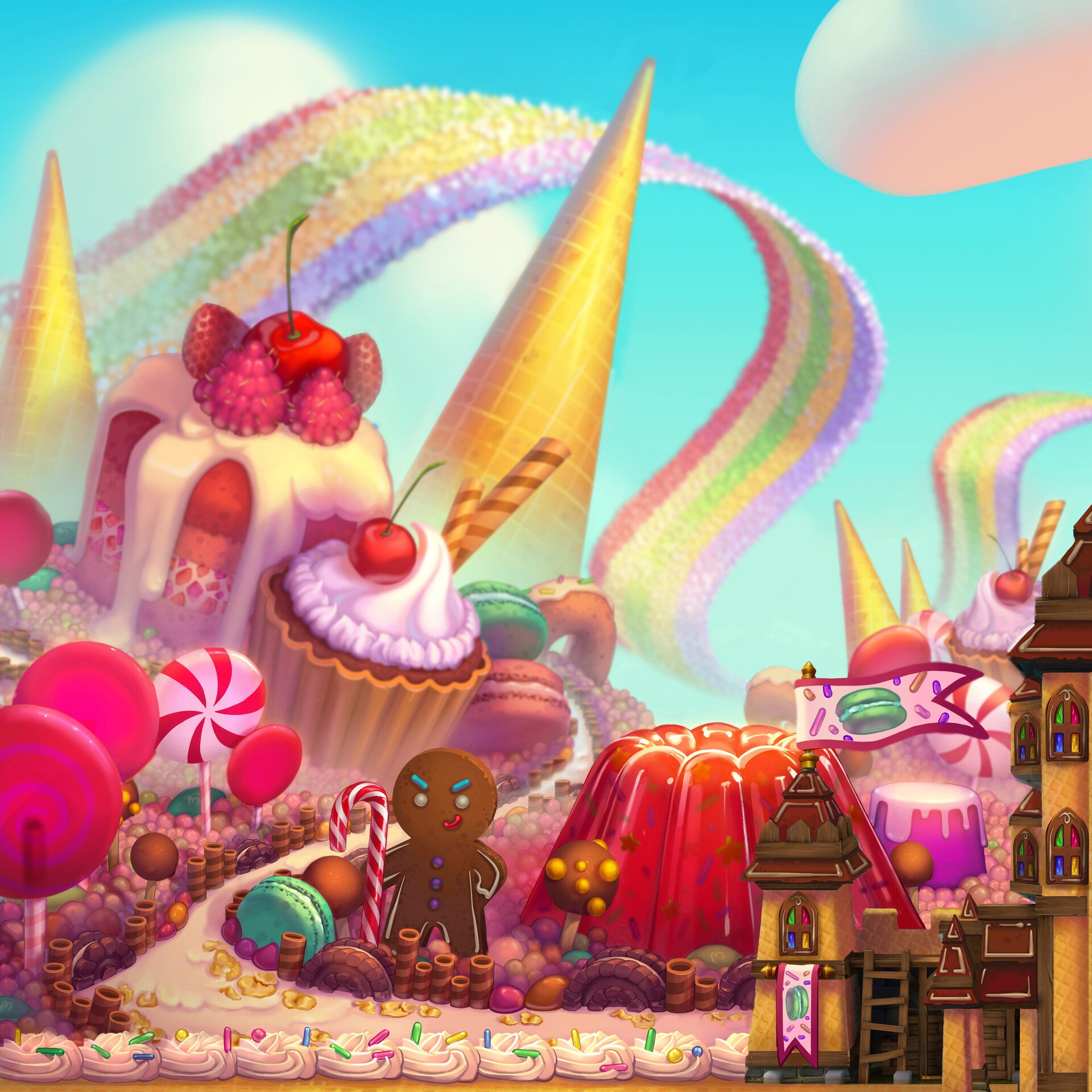 ArtStation - Candy customization of Hustle Castle