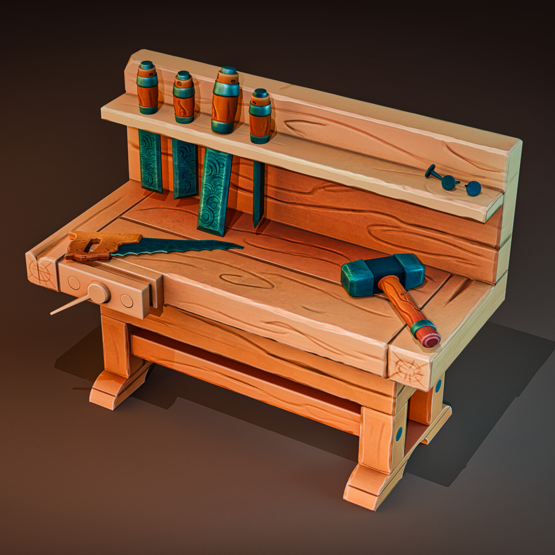 ArtStation - Carpenter table stylized