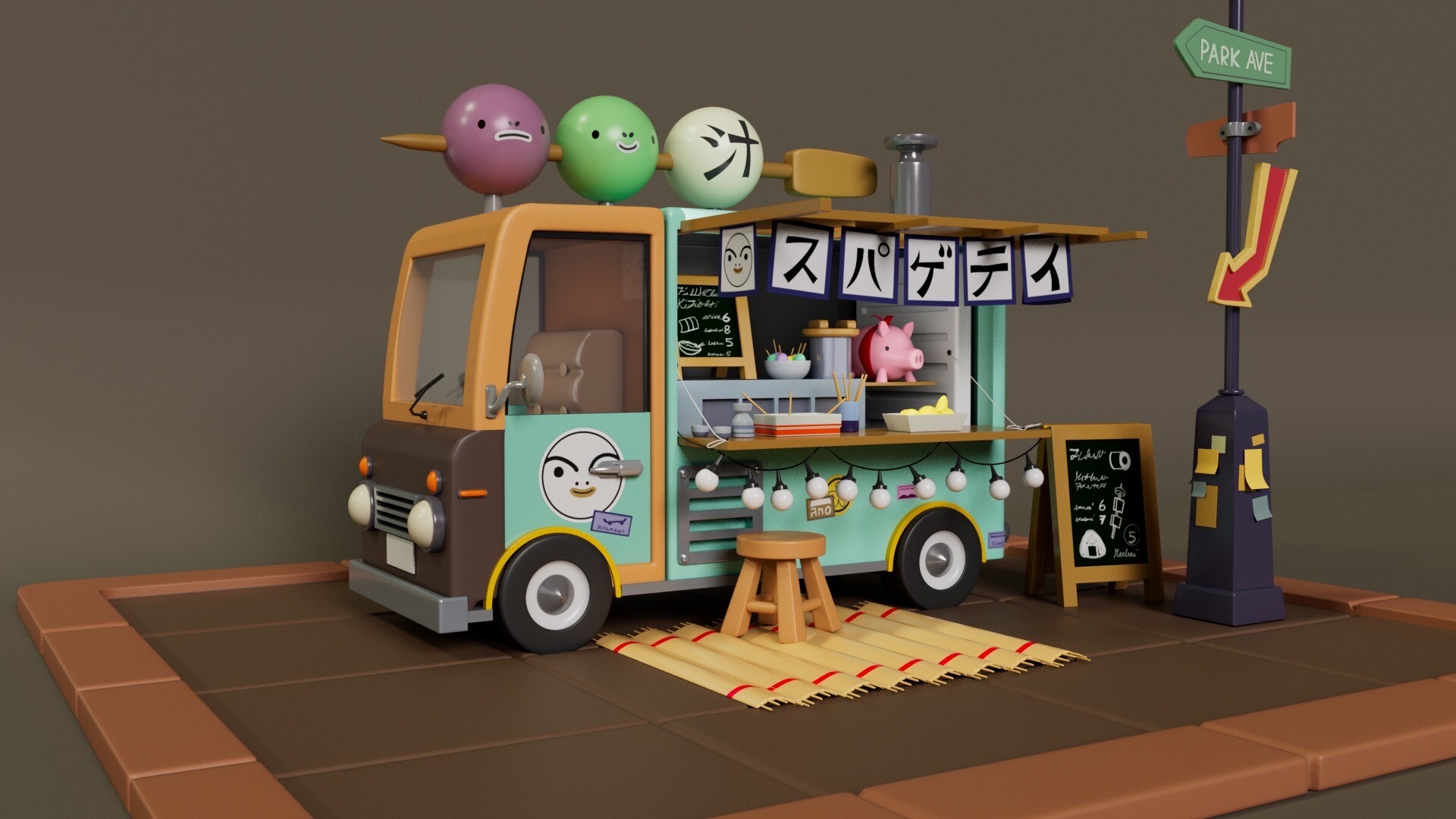ArtStation - Dango Food Truck.