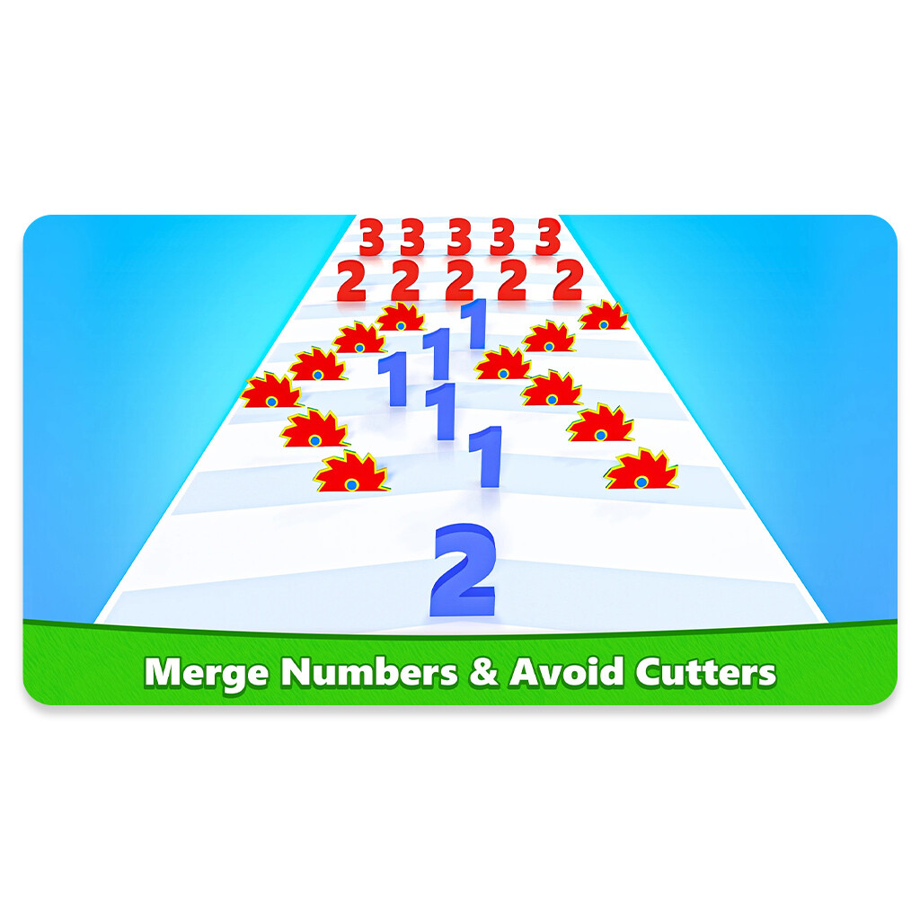 ArtStation - Number Run & Merge Master Game || Game Screenshots SS