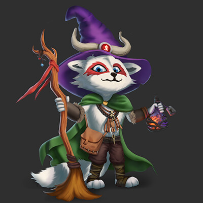 ArtStation - Nordic Shaman Fox Wizard