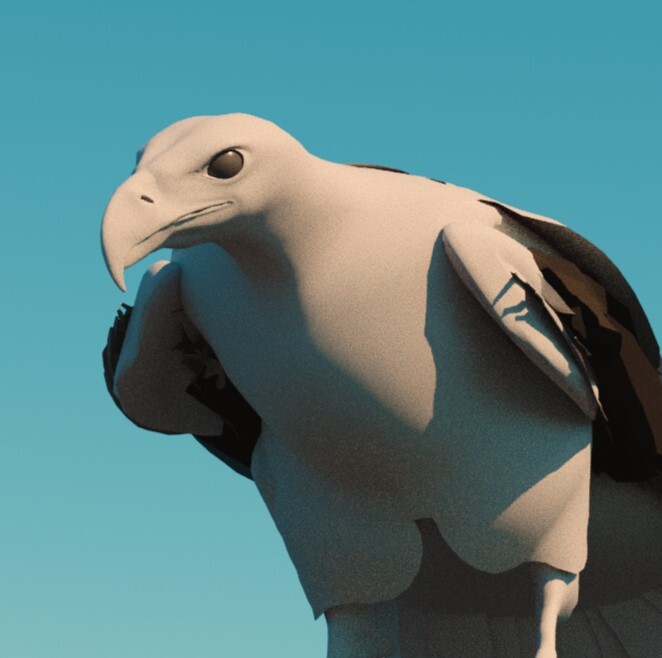 ArtStation - Eagle Landing Animation