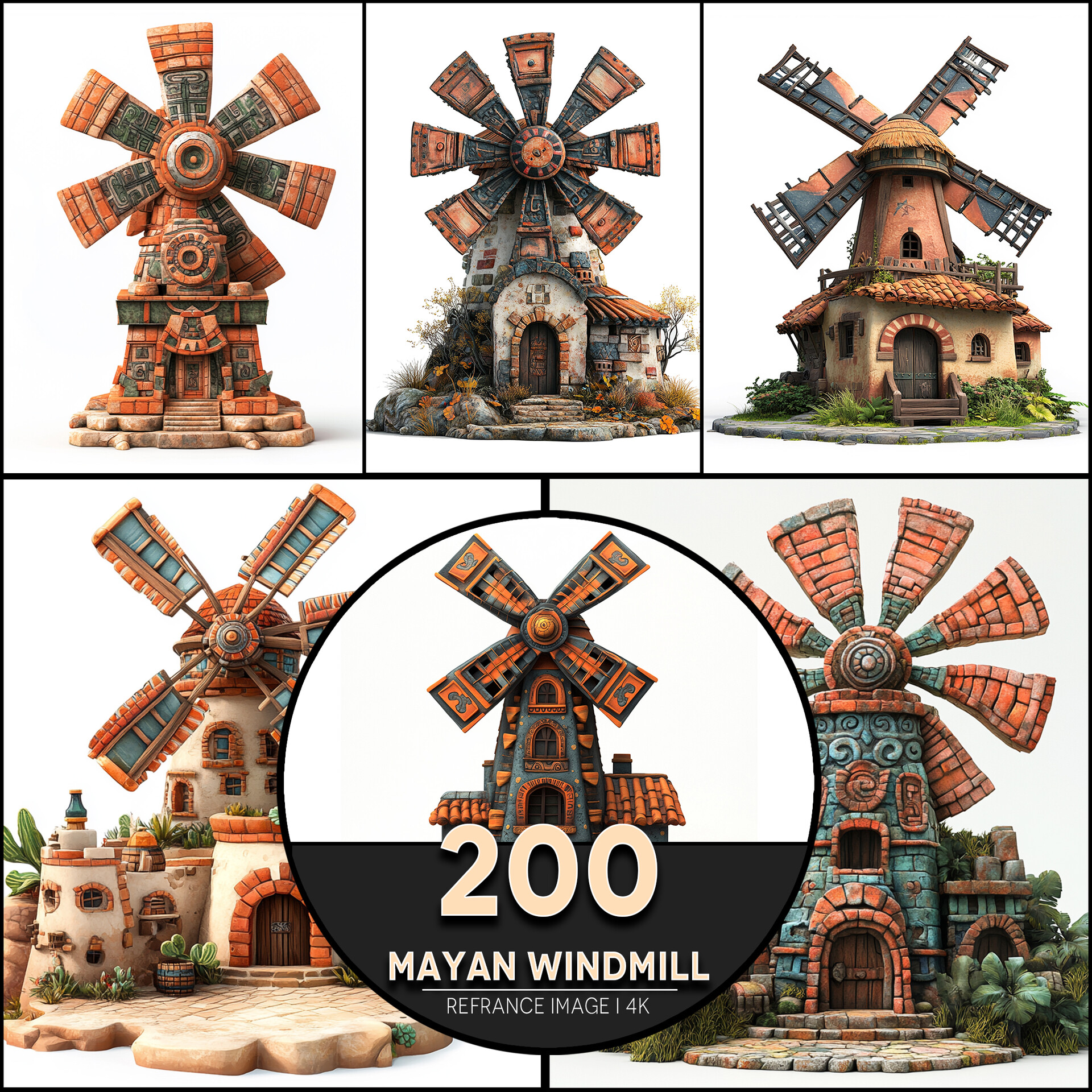 ArtStation - Mayan Windmill 4K Reference/Concept Images