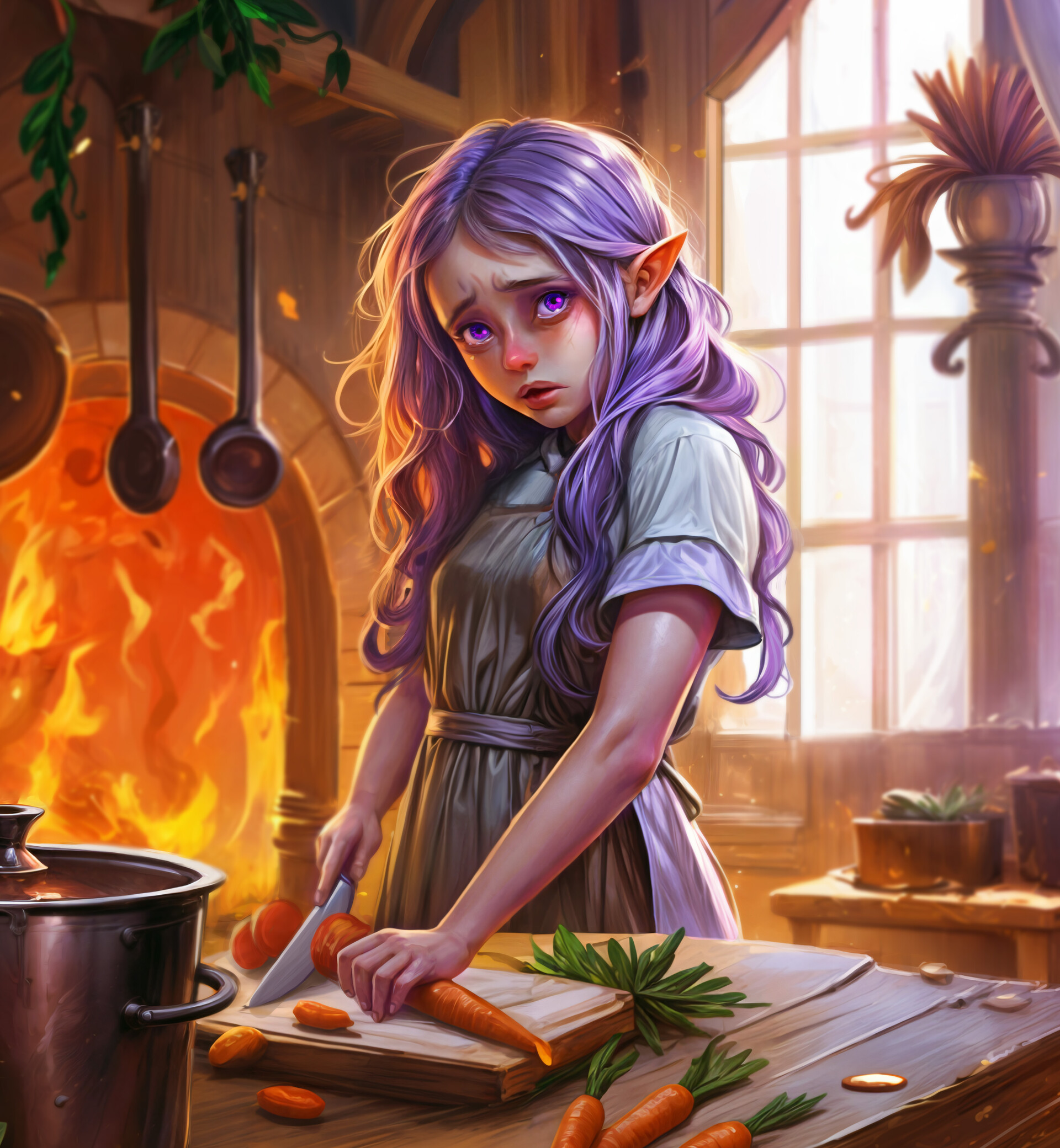 ArtStation - Scared Girl