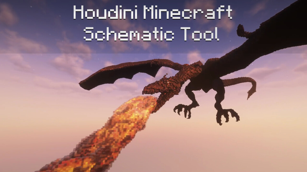 ArtStation - Houdini Tool - Minecraft Schematic Teaser