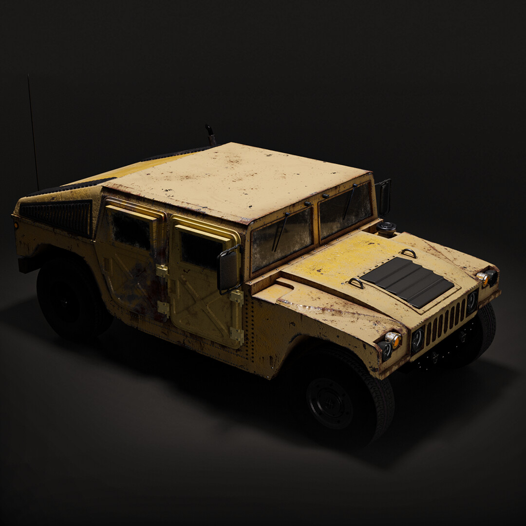 ArtStation - Battle-Worn Humvee
