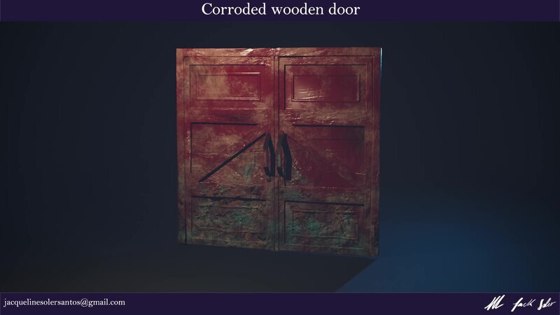 ArtStation - Corroded Wooden Door