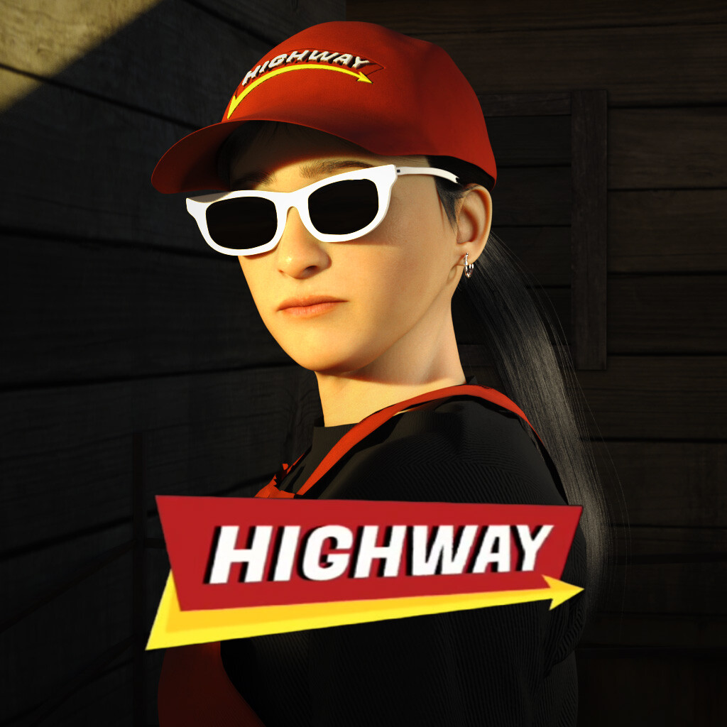 ArtStation - Highway Cafe Girl