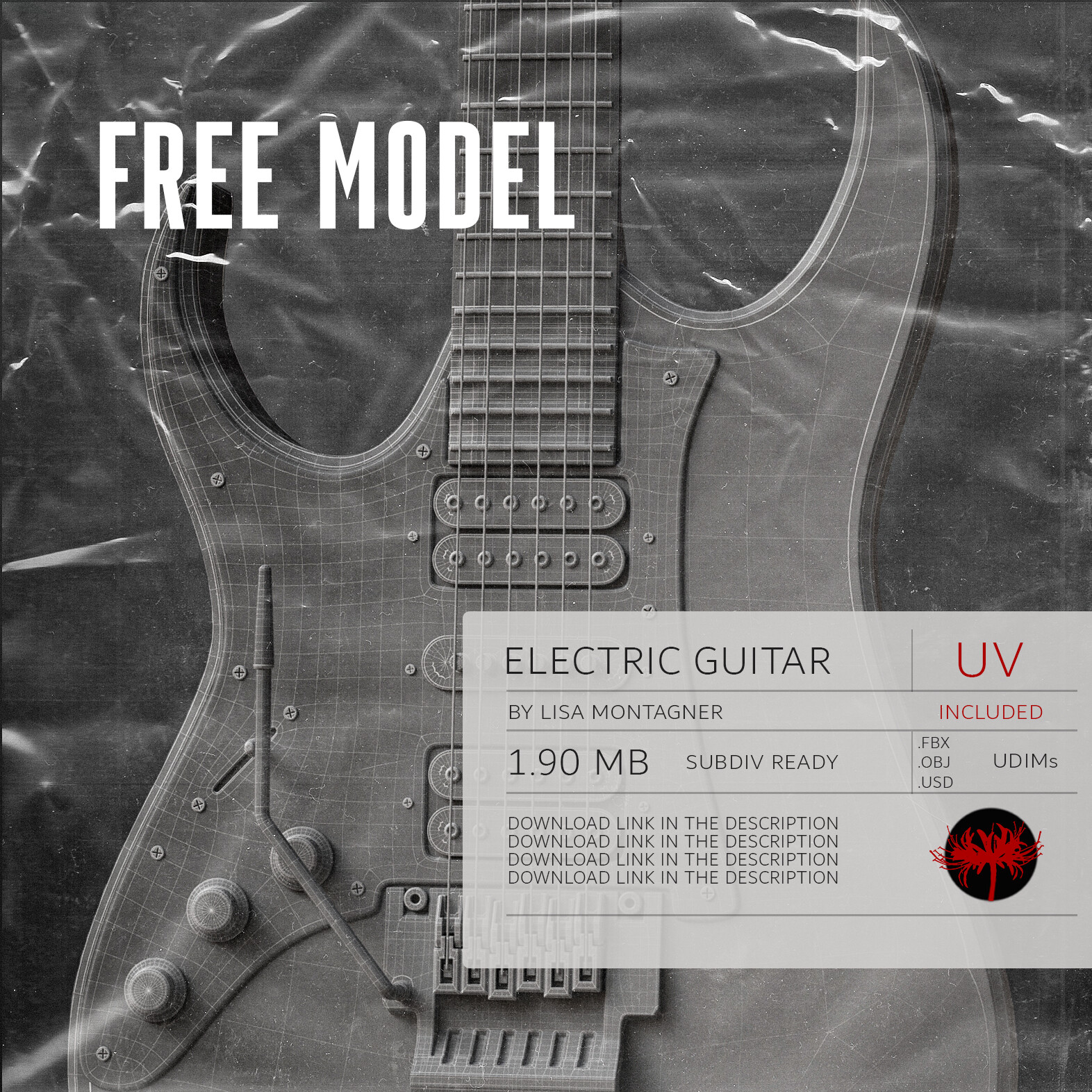 ArtStation - Electric Guitar - free model