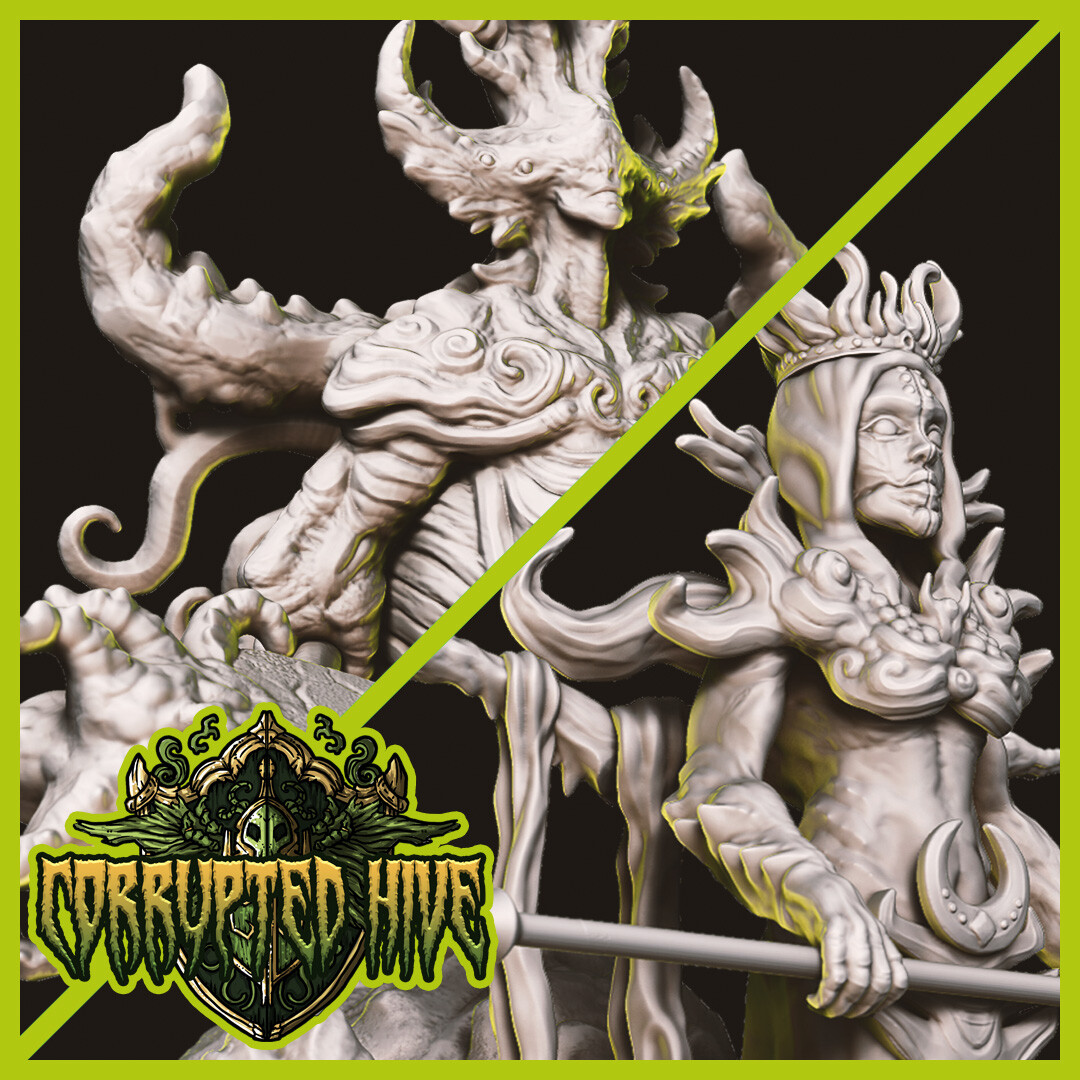 ArtStation - Corrupted Hive - Hive Queen Arachne & Herculean Executioner