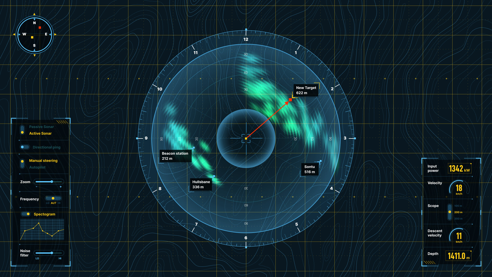 ArtStation - UI Design | Sonar Concept | 2024