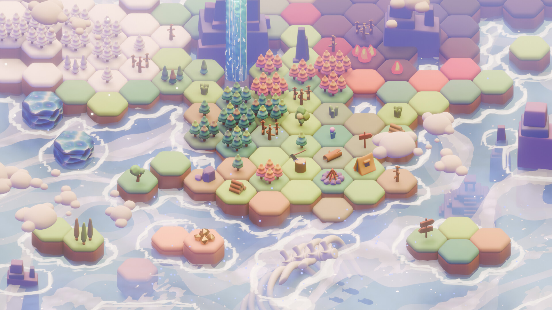 ArtStation - Hexagon game environment concept