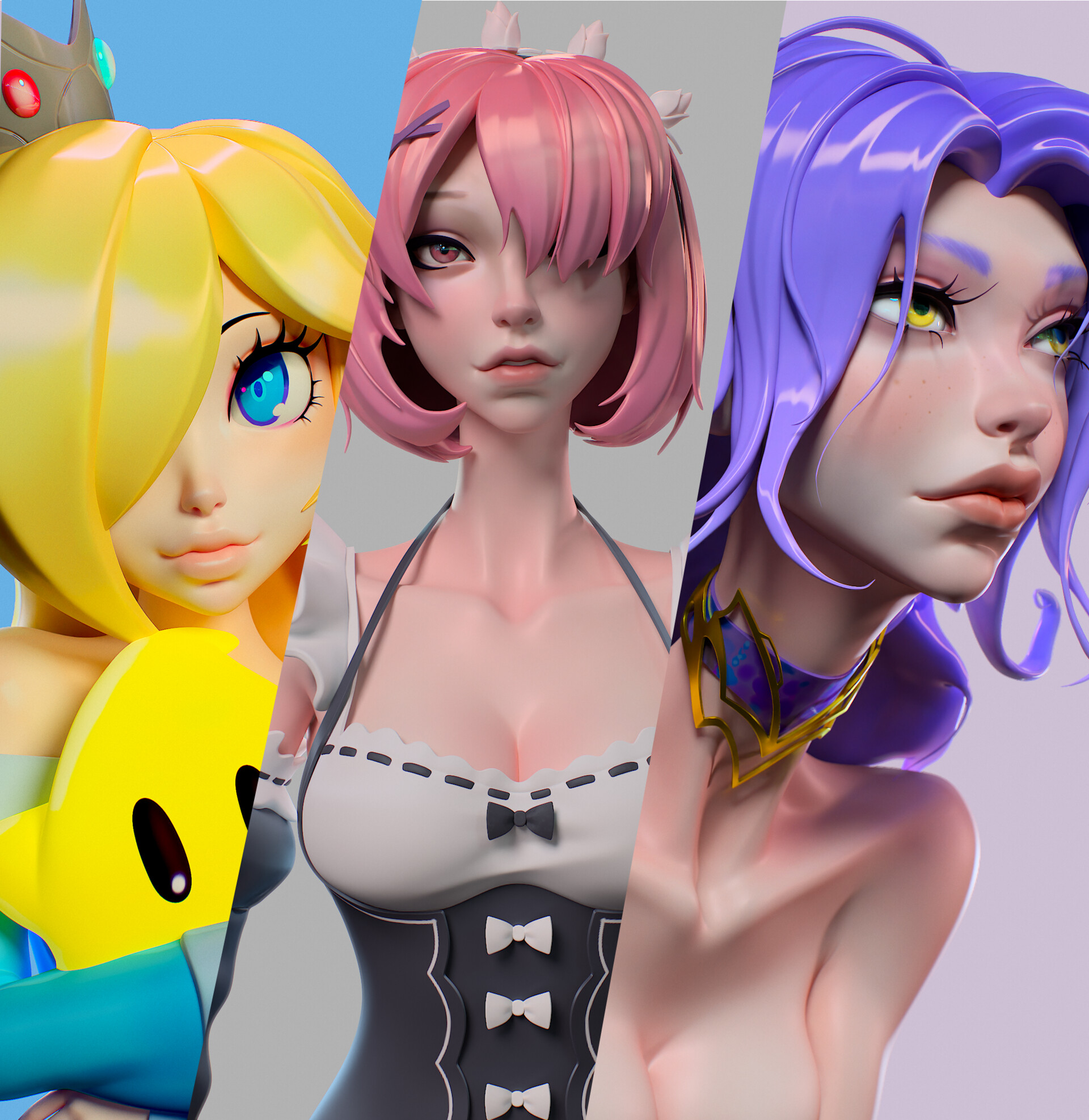 ArtStation - summer speedsculpts 1